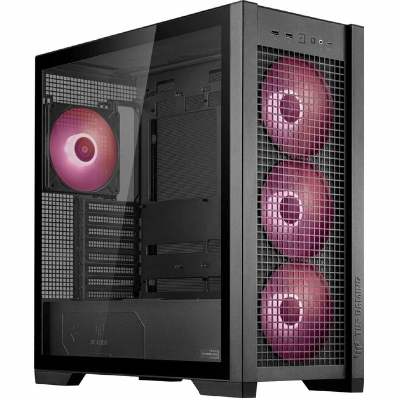 Компьютерный корпус ASUS TUF Gaming GT302 (90DC0010-B19000) черный - Mid Tower, ATX, USB 3.2 Gen1