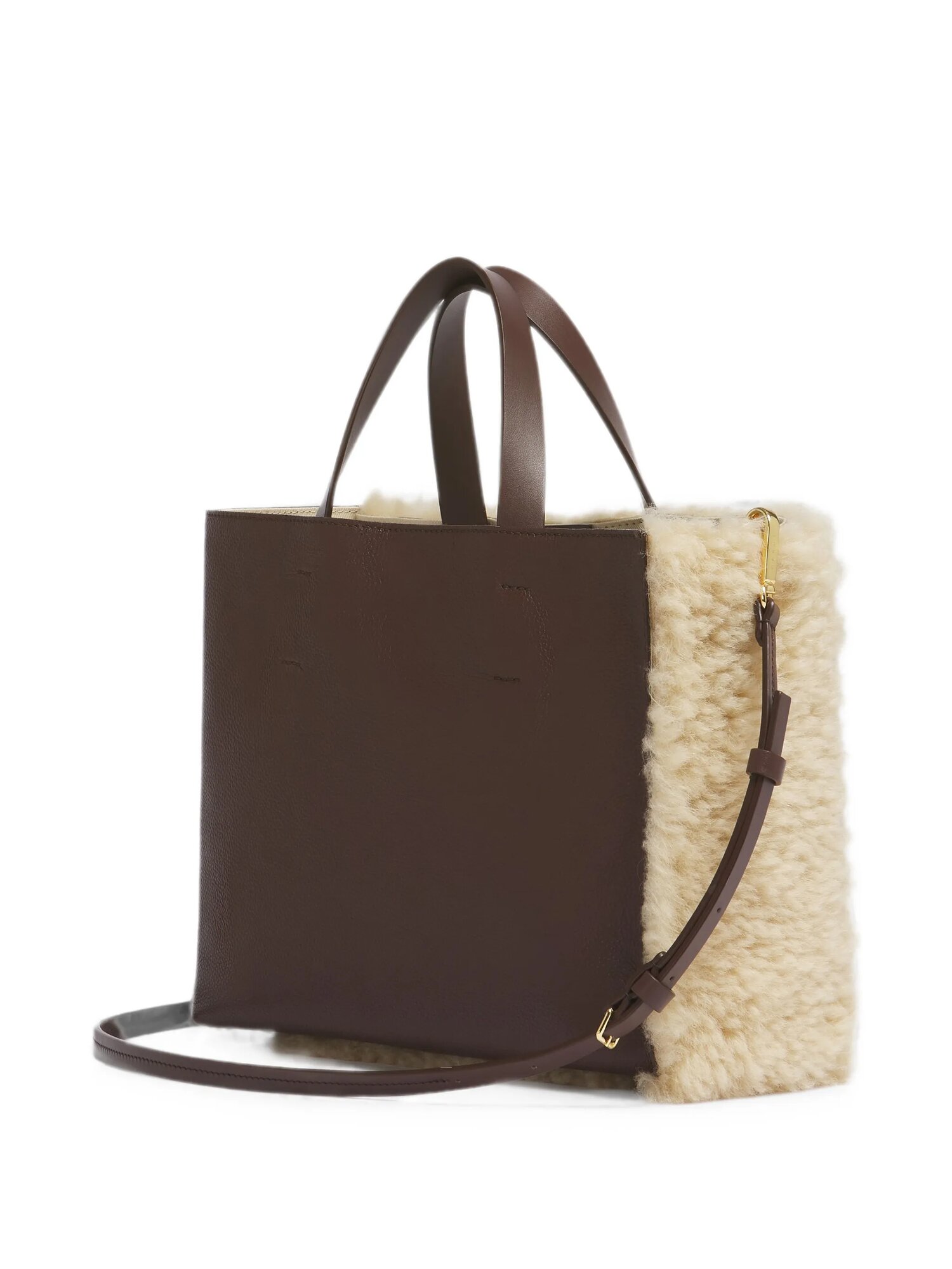Сумка Marni Museo Soft shearling tote bag — фото 1