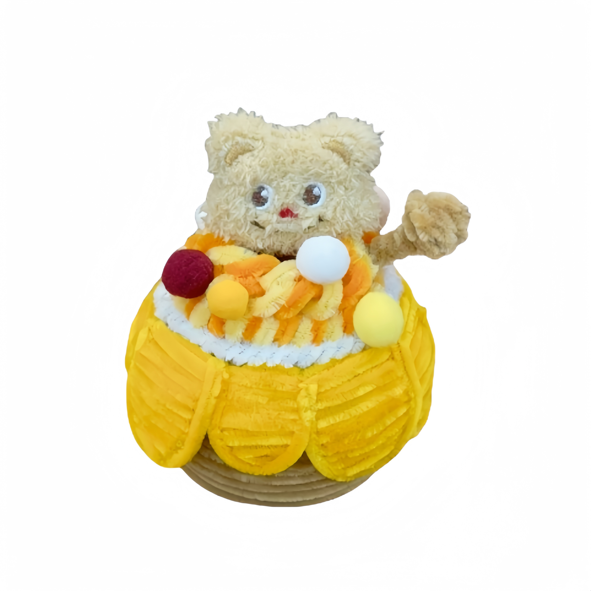 Набор для творчества унисекс LALABABY Твисти Палка Кукла-торт, Yellow Bear Honey Pot[DIY Material Bag]