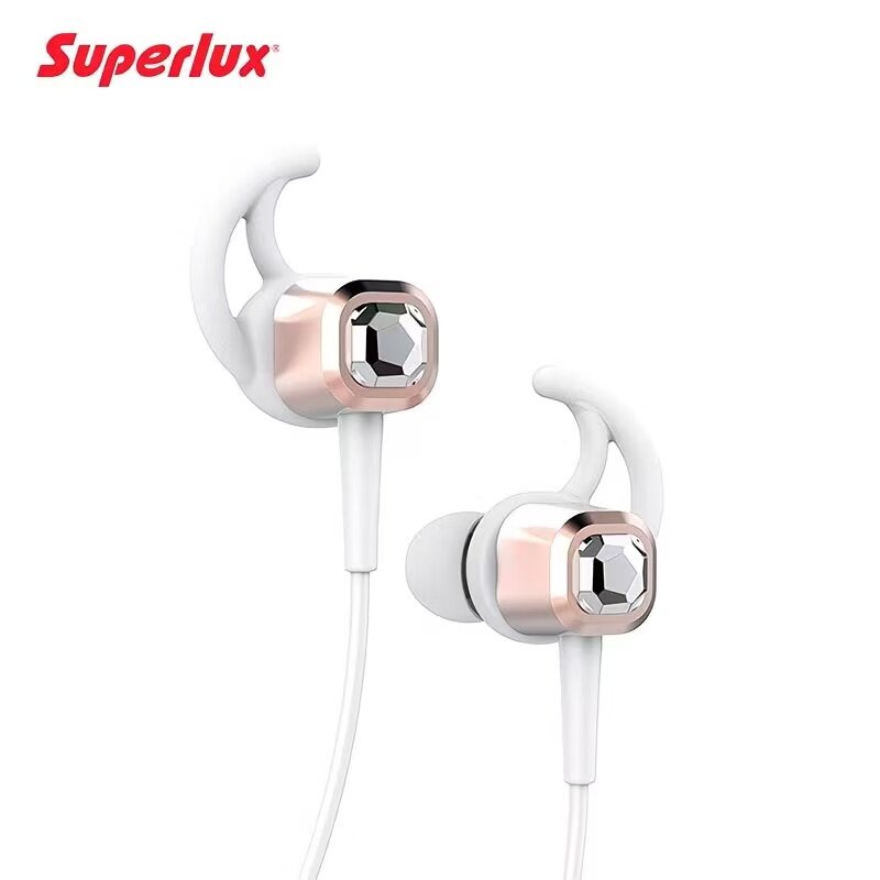 SUPERLUX HD387 , динамические стерео наушники-вкладыши 3.5 мм, GOLD