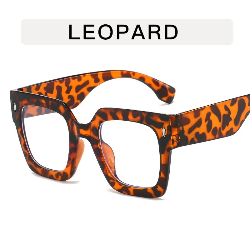 Квадратные очки abnathy, блокирующие синий свет Leopard