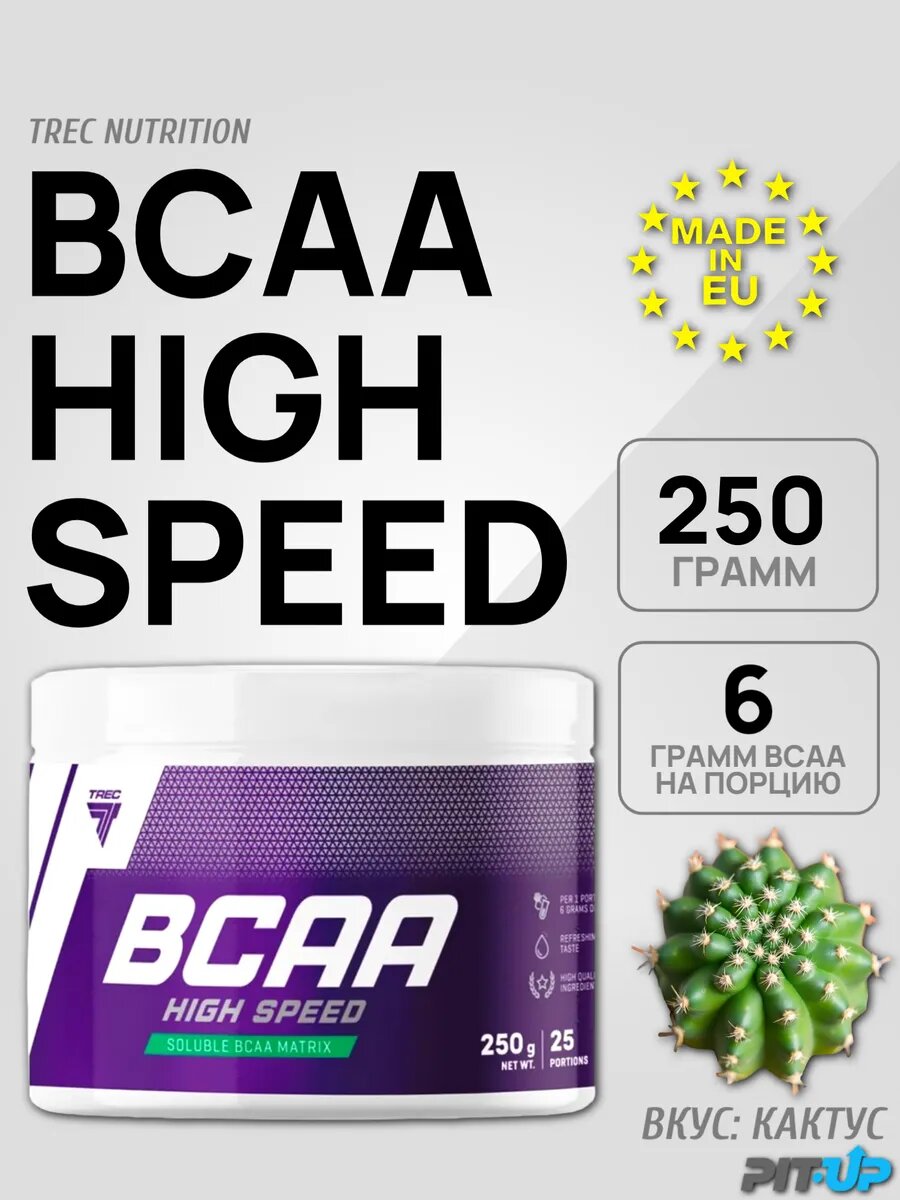 Комплекс Аминокислоты BCAA HIGH SPEED 250гр Кактус