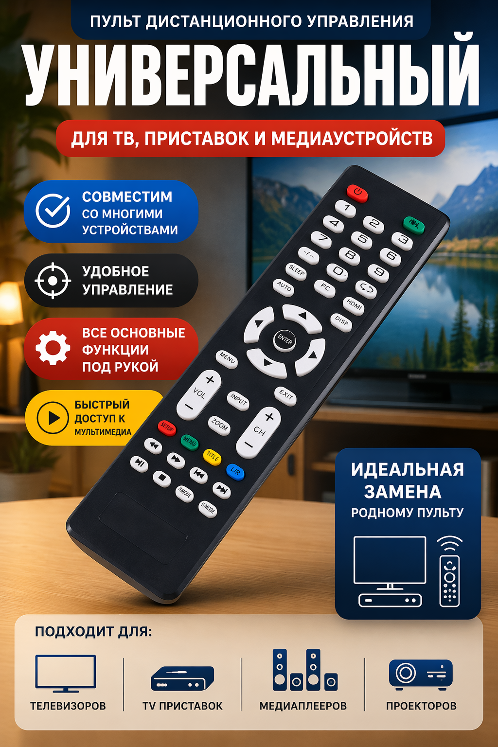 Новая плата ЖК-телевизора RR52C.03A, DVB-T/T2, замена 3663, пульт в комплекте