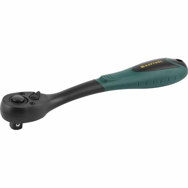 Трещотка для торцовых головок KRAFTOOL 1/2", 72 зубца, Cr-V сталь