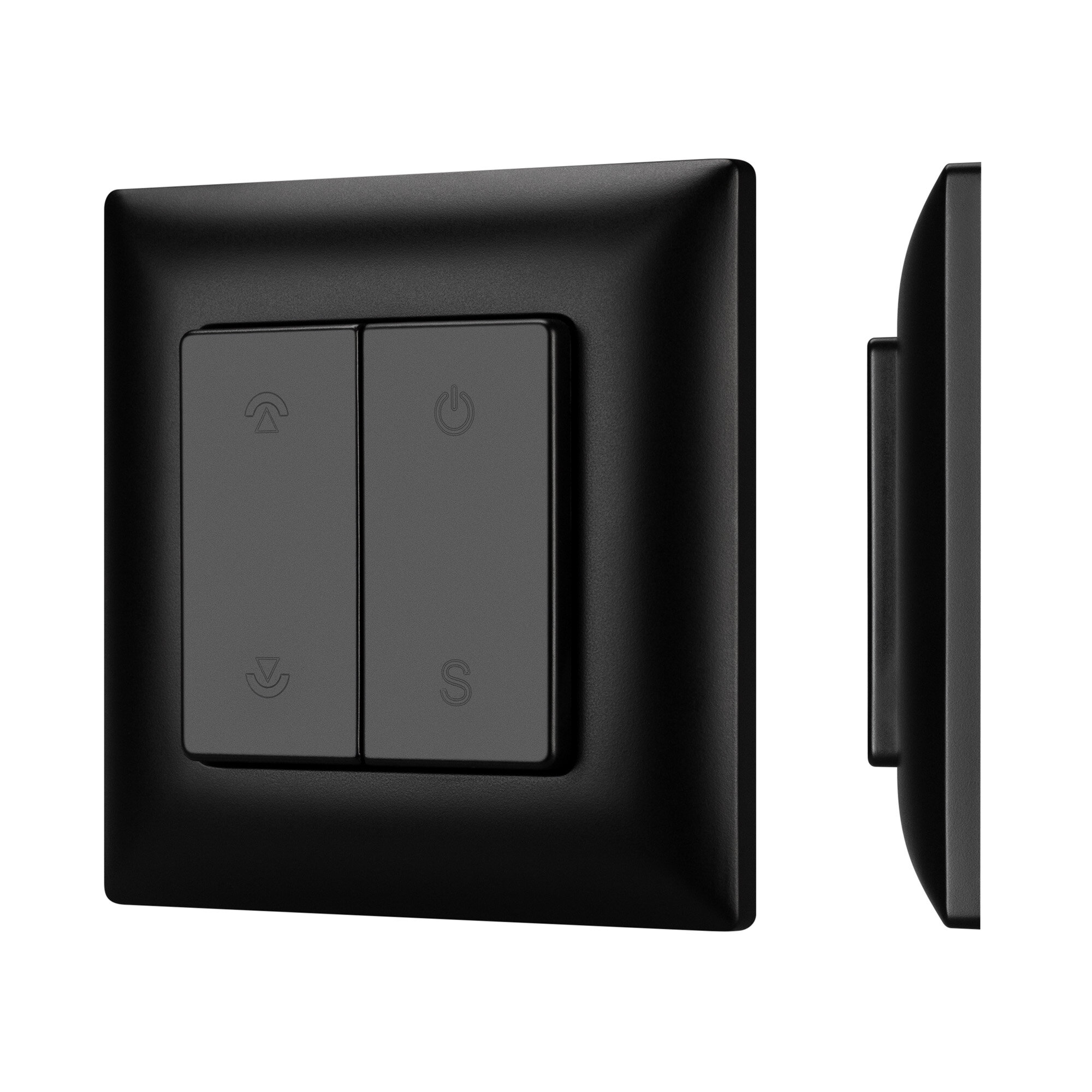INTELLIGENT ARLIGHT Кнопочная панель SMART-RF-801-22-1G-DIM-SUF Black (3V, 2.4G) (IARL, IP20 Пластик, 5 лет) 059068