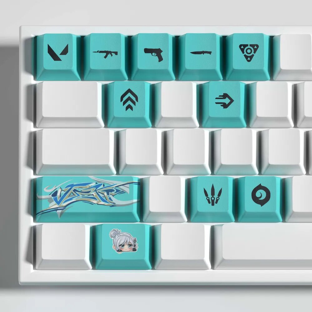 Valorant JETT/ PBT Keycaps 11 Клавиш/ Кейкапы для механической клавиатуры