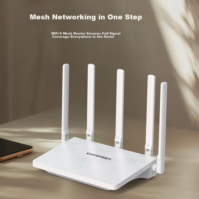 COMFAST WR631AX V3 WiFi 6 роутер 3000 Мбит/с для игр Mesh-сети с гигабитным прохождением сквозь стену