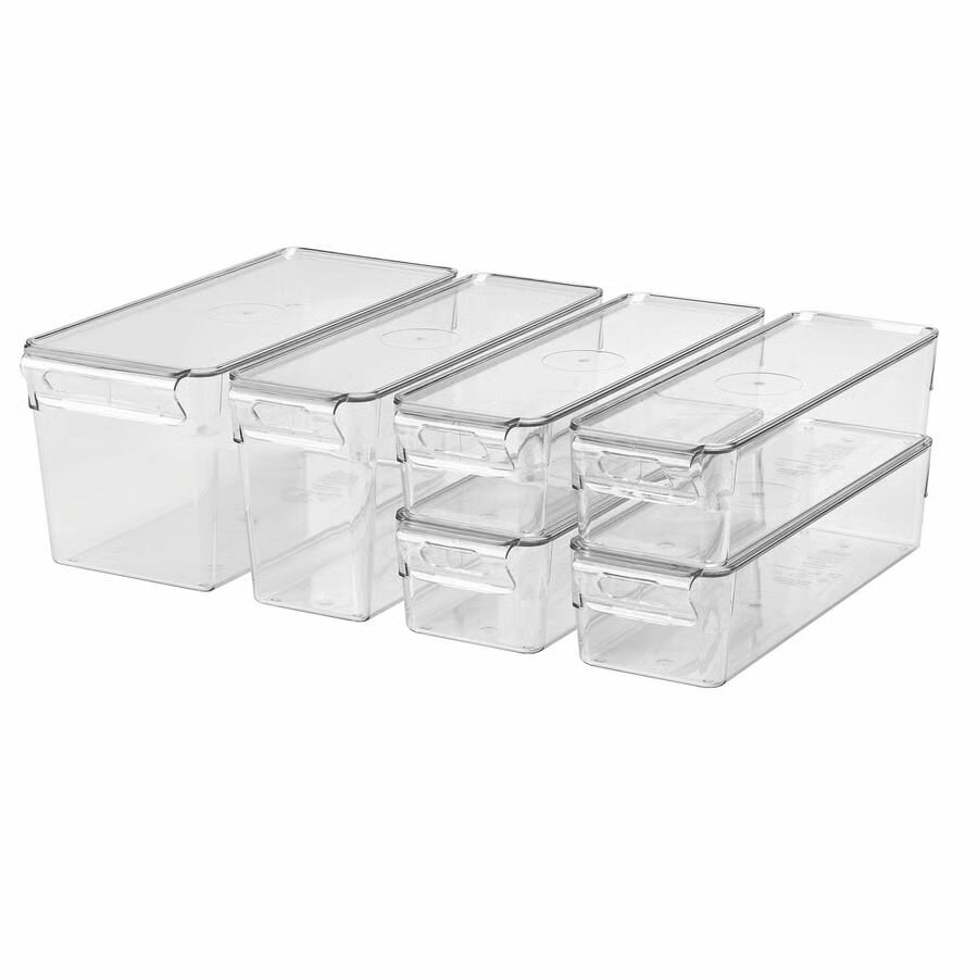 Контейнеры для хранения продуктов в холодильнике икеа KLIPPKAKTUS, 6шт
