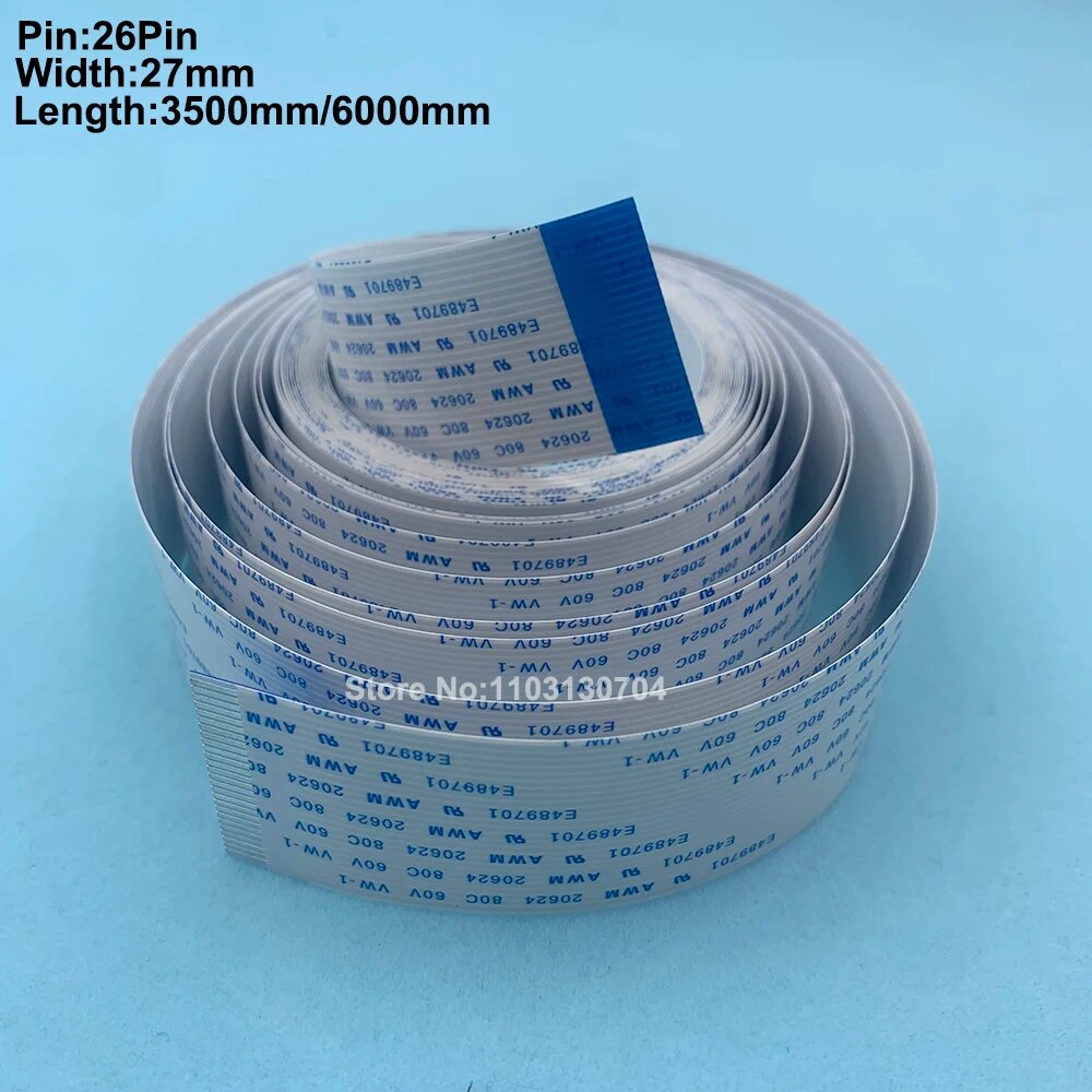 FFC кабель 26Pin 3500/6000 мм для Sengyang Epson 26Pin 5500mm