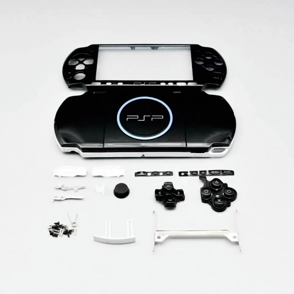 Корпус для PSP3000 black New model — фото 1
