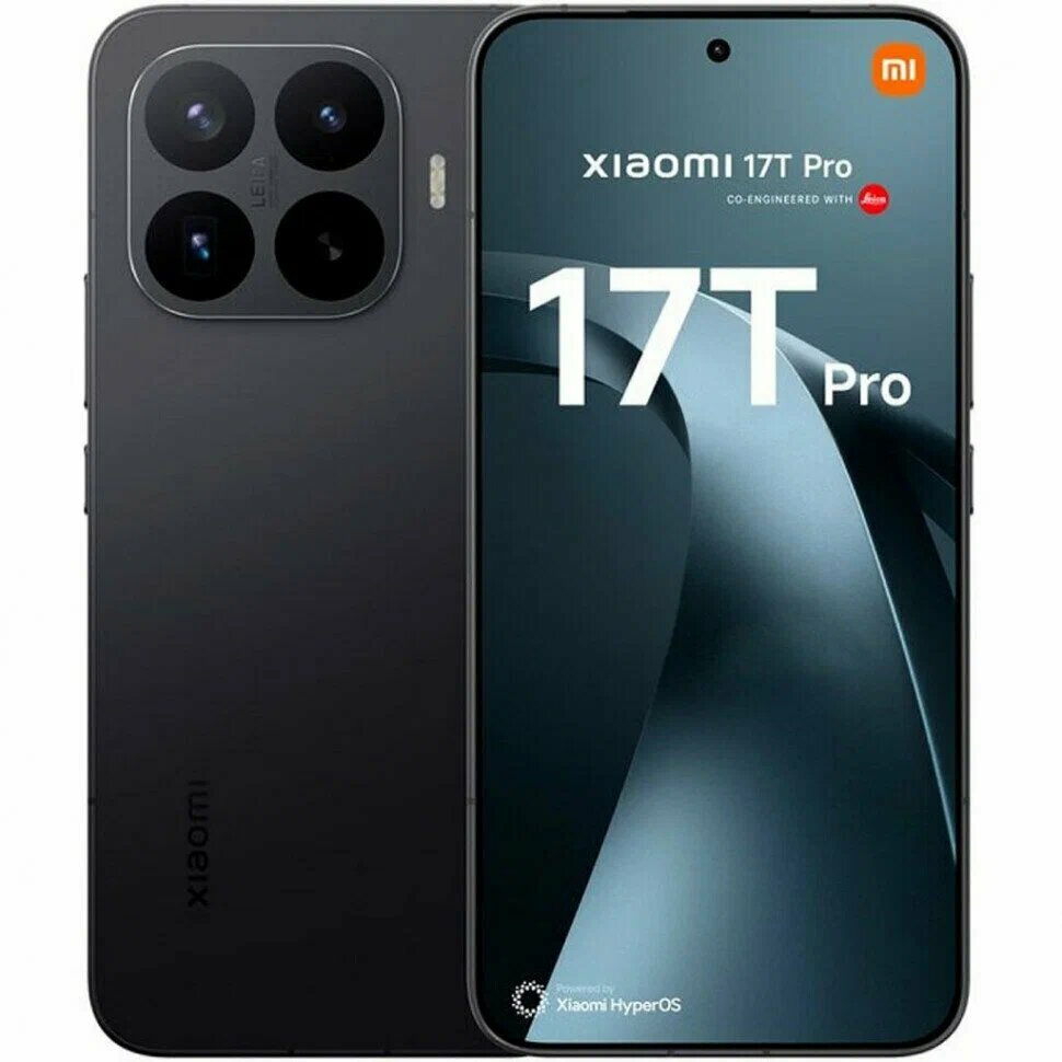 Смартфон Xiaomi 17T Pro 12/1Tb Black (черный) Dual: nano Sim + eSim (RU)