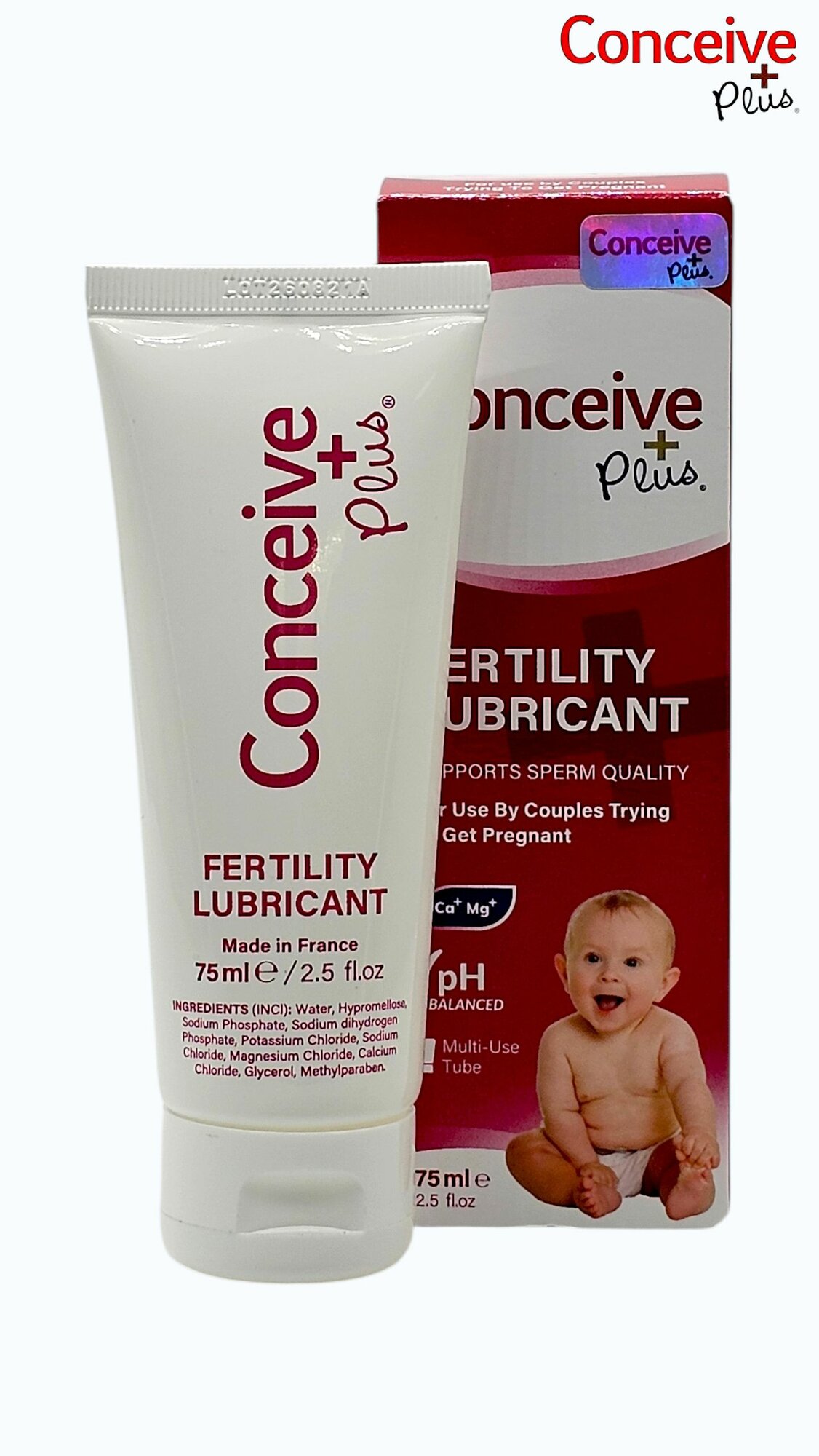 Смазка для зачатия Conceive Plus 75 мл (Франция), Лубрикант для повышения фертильности