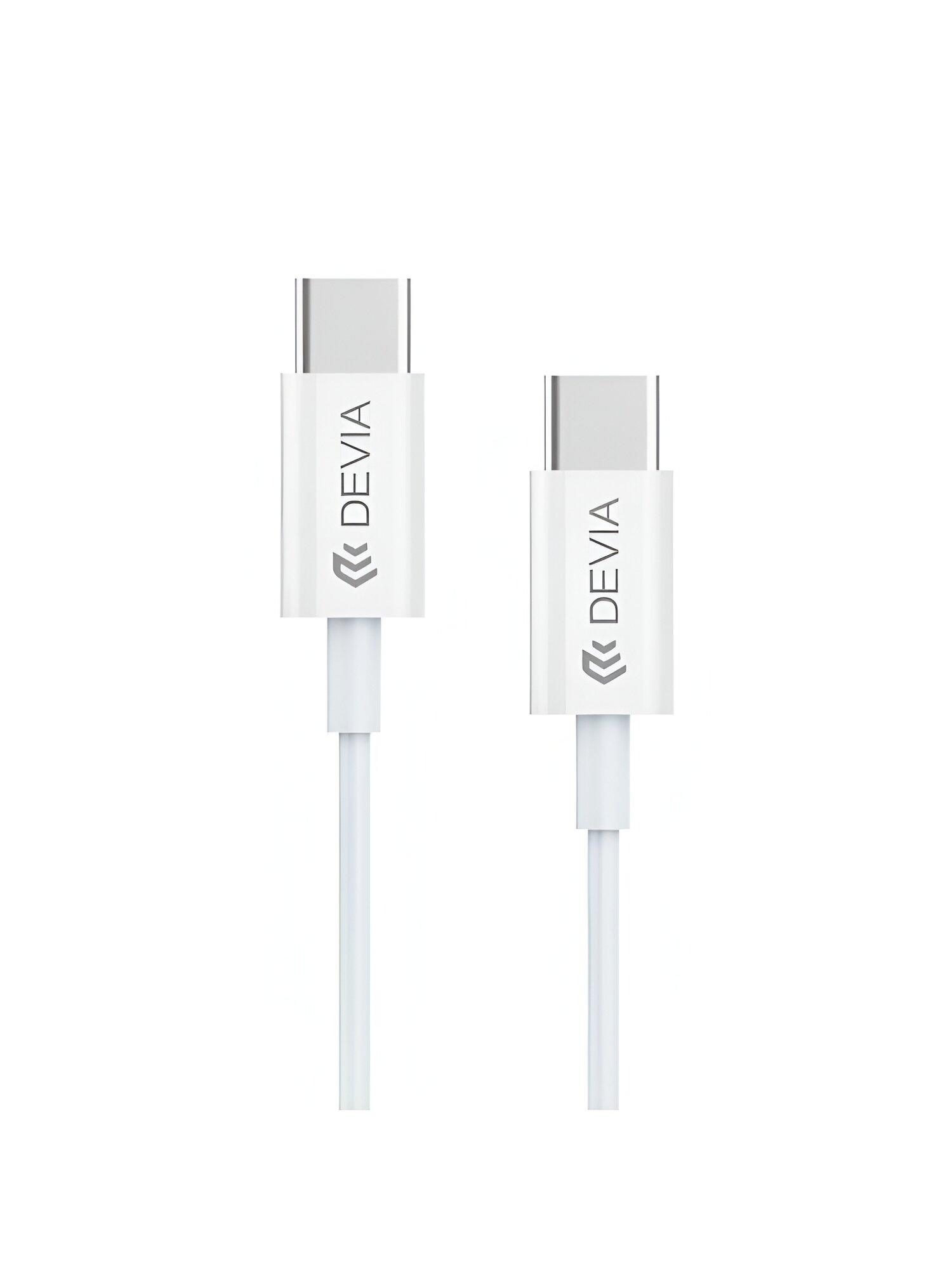 Кабель Devia Smart Series PD 60W Type-C to Type-C 3A, 2 м, белый