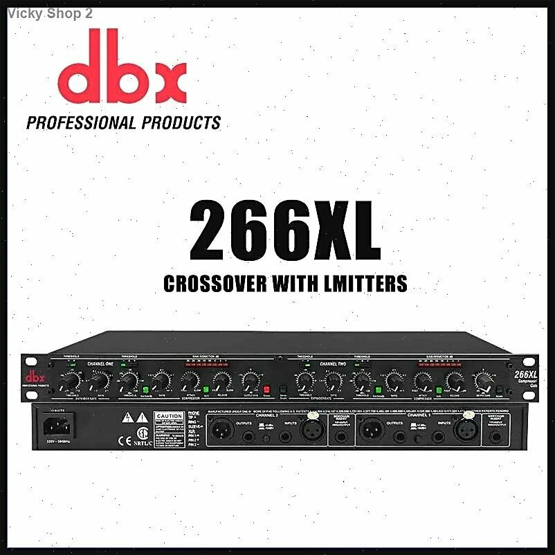 DBX 266XL двухканальный компрессор-лимитер с подавлением свиста для студийной обработки
