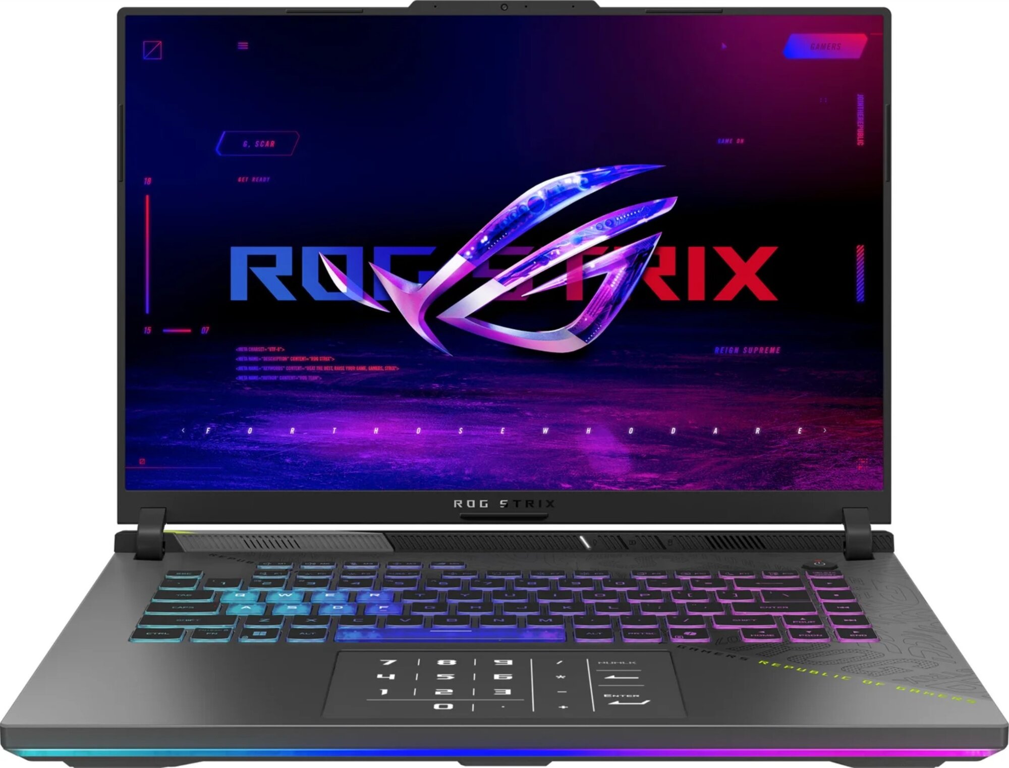 Ноутбук Asus ROG Strix G16 G614Fm-S5031 90NR0L17-M002B0 (AMD Ryzen 9 2500 MHz (9955HX)/16Gb/1024 Gb SSD/16"/2560x1600/nVidia GeForce RTX 5060 GDDR7)