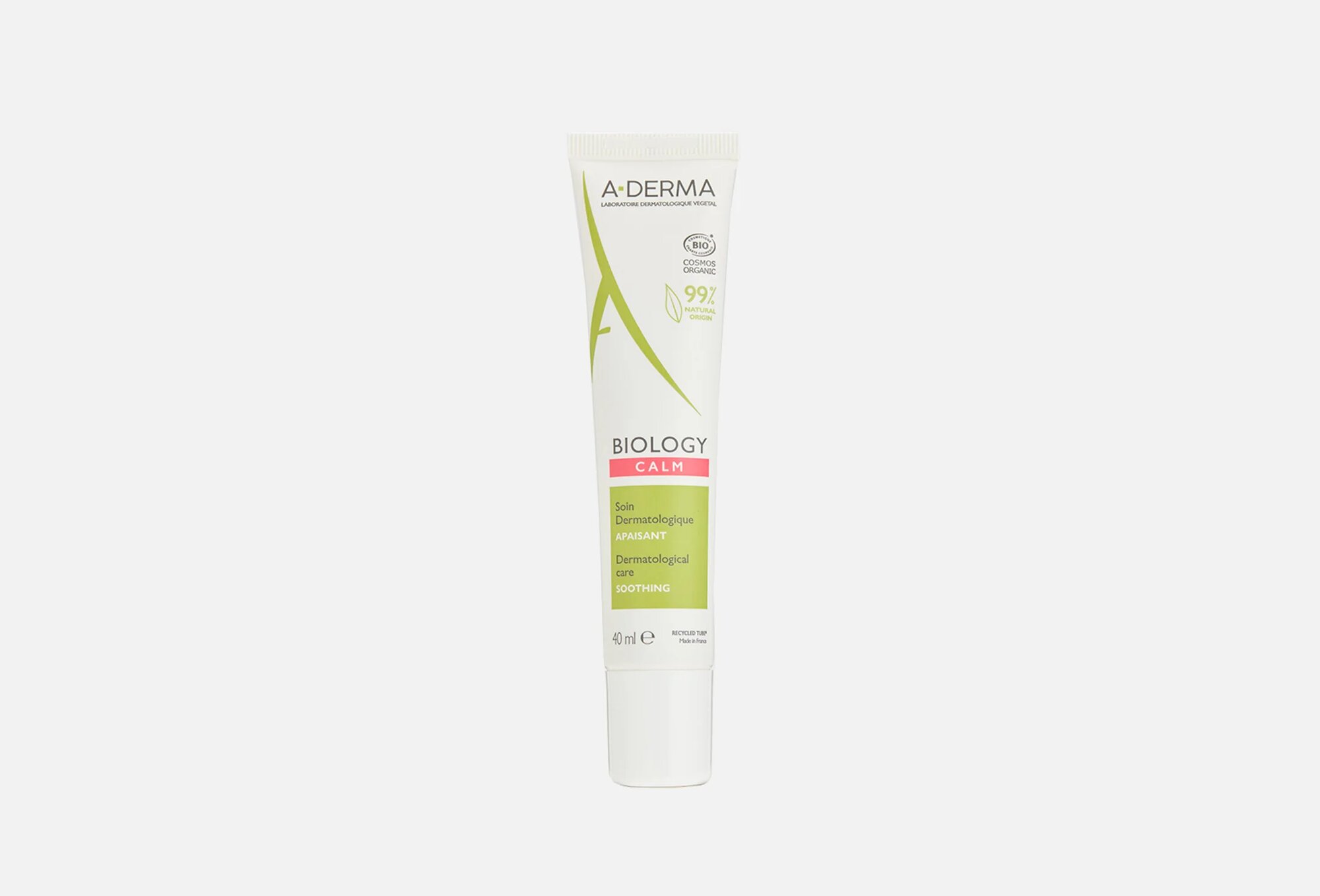 A-Derma BIOLOGY Органический успокаивающий крем для лица 40мл