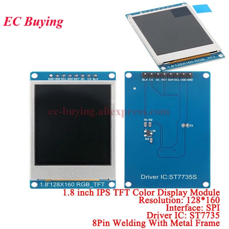 TFT-дисплей EC Buying IPS SPI HD 80x160 240x240 128x128