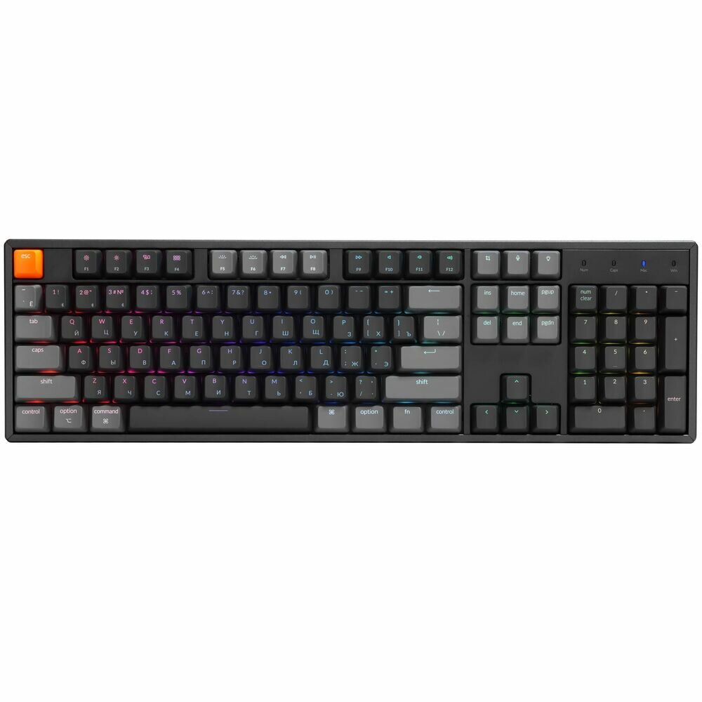 Клавиатура Keychron K10 HE Wireless (Nebula Gateron 2.0 magnetic Switch) RGB (русская раскладка) Black