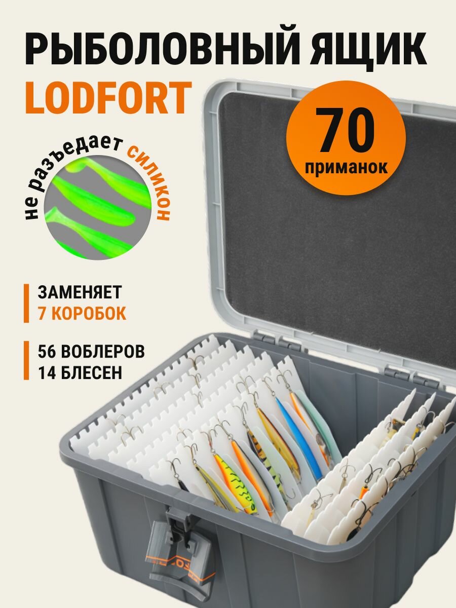 Ящик под воблеры и блесна LODFORT 70
