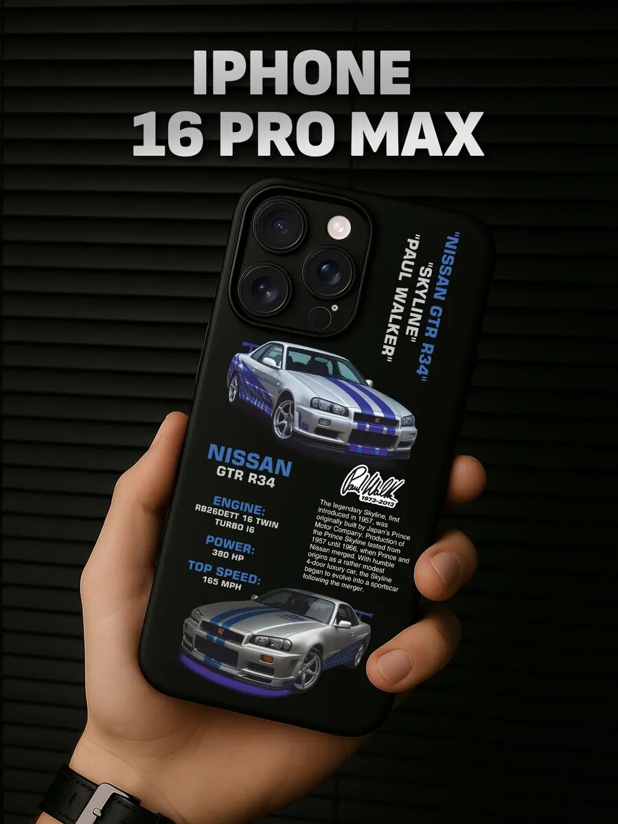 Чехол на iPhone 16 Pro Max с принтом