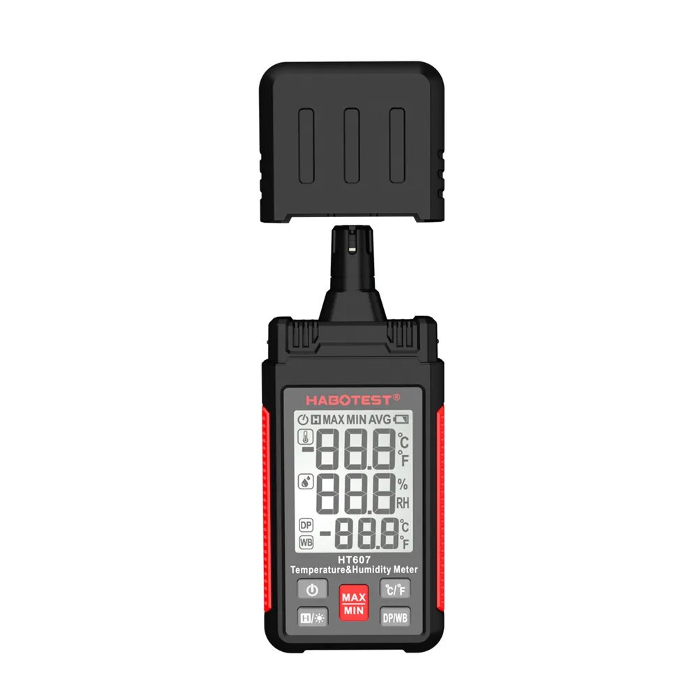 HABOTEST HT607 Цифровой гигрометр Ручной измеритель температуры и влажности