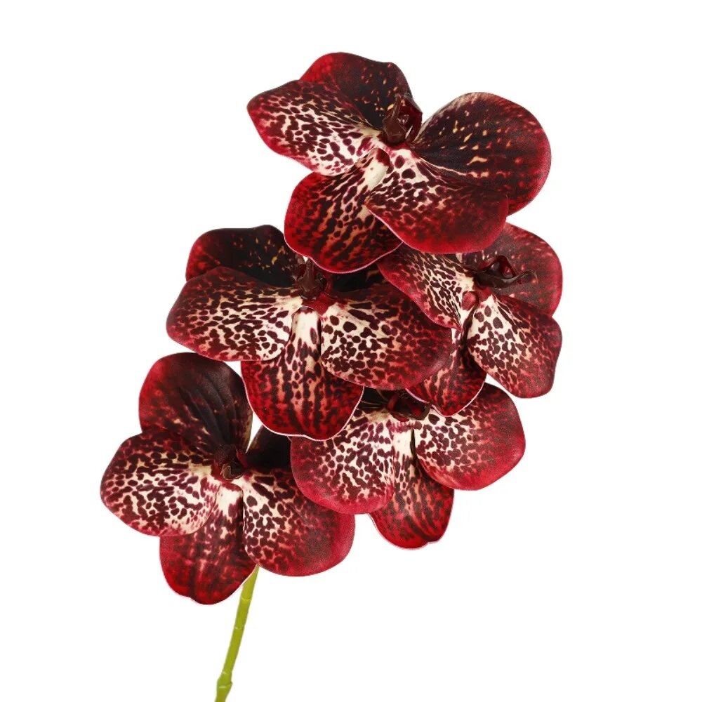 Искусственная орхидея Ванда 67 см Красный, Dark Red