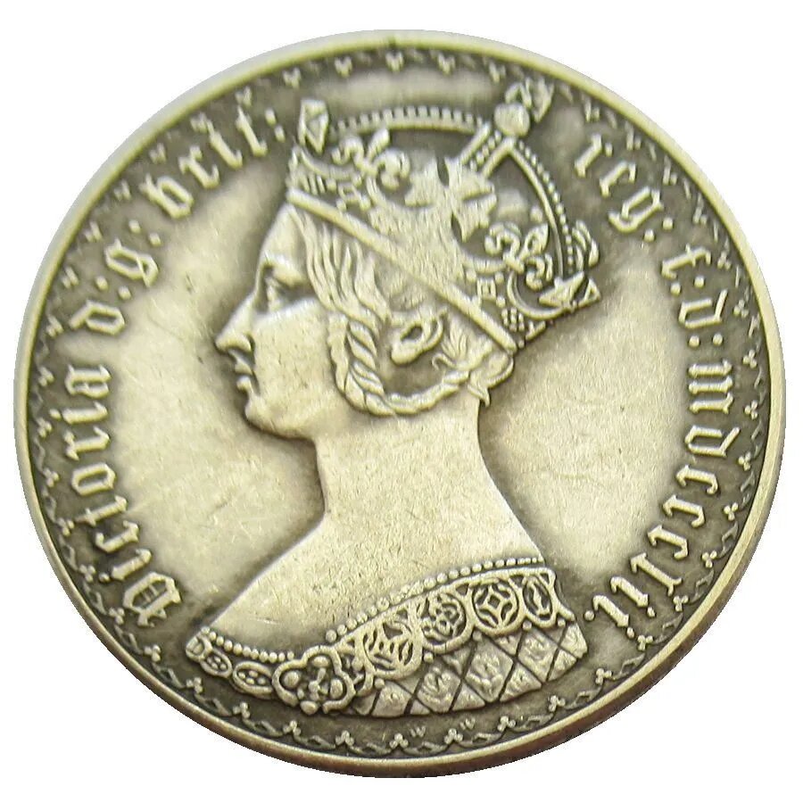 Монеты Виктория 1852-1881 латунь 30 мм сувенир