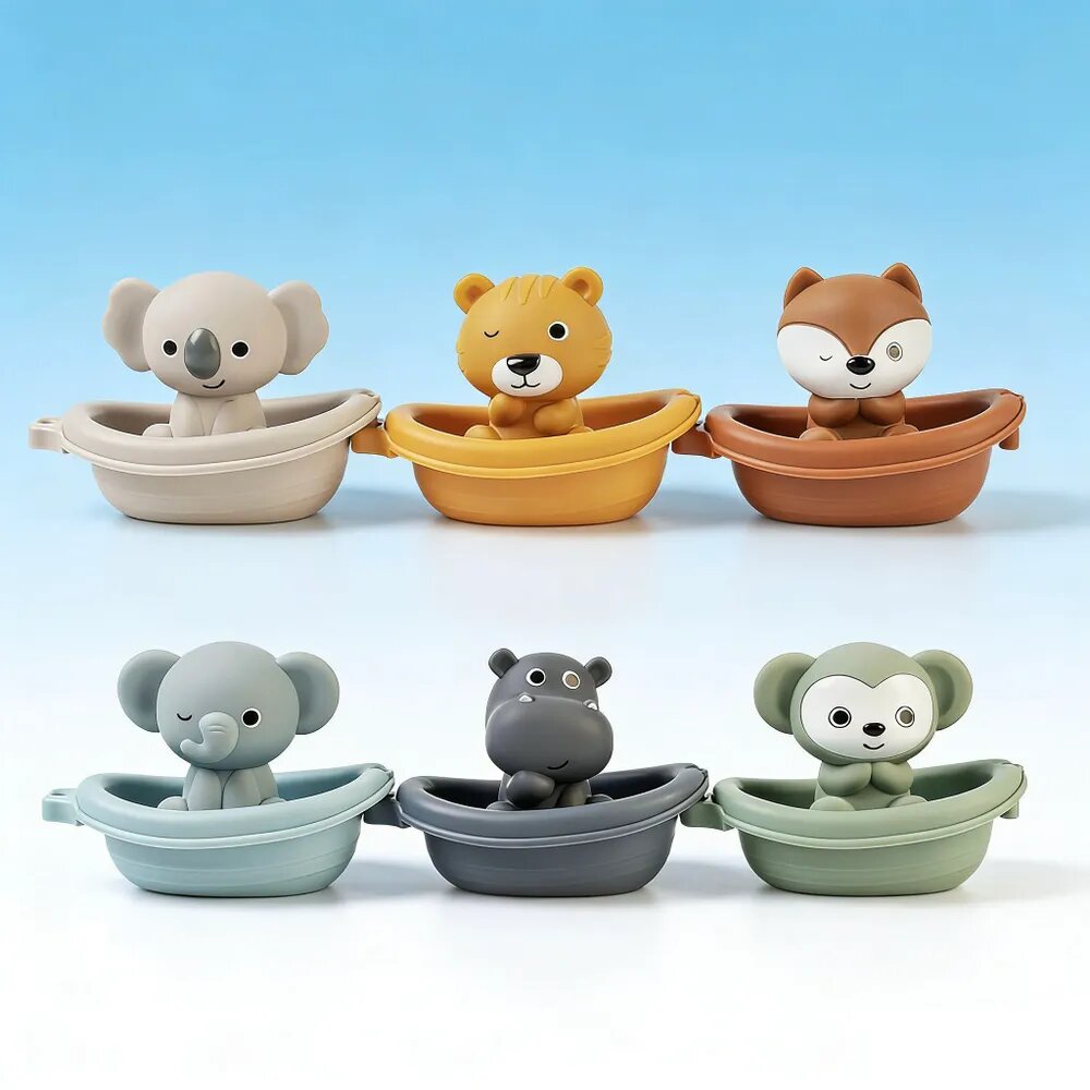 Игрушки для ванной, игрушки для купания малышей 6 штук воды Набор для Кораблики,6 шт