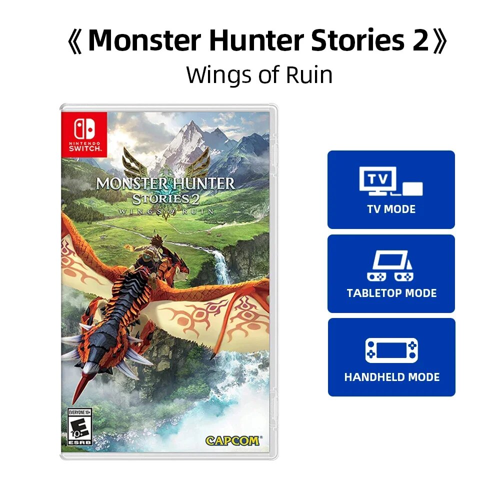 Игровые предложения Nintendo Switch-истории Monster Hunter с 2 крыльями руин-100% Оригинальная карта для игр в физику, ролевая игра, черный для переключения OLED