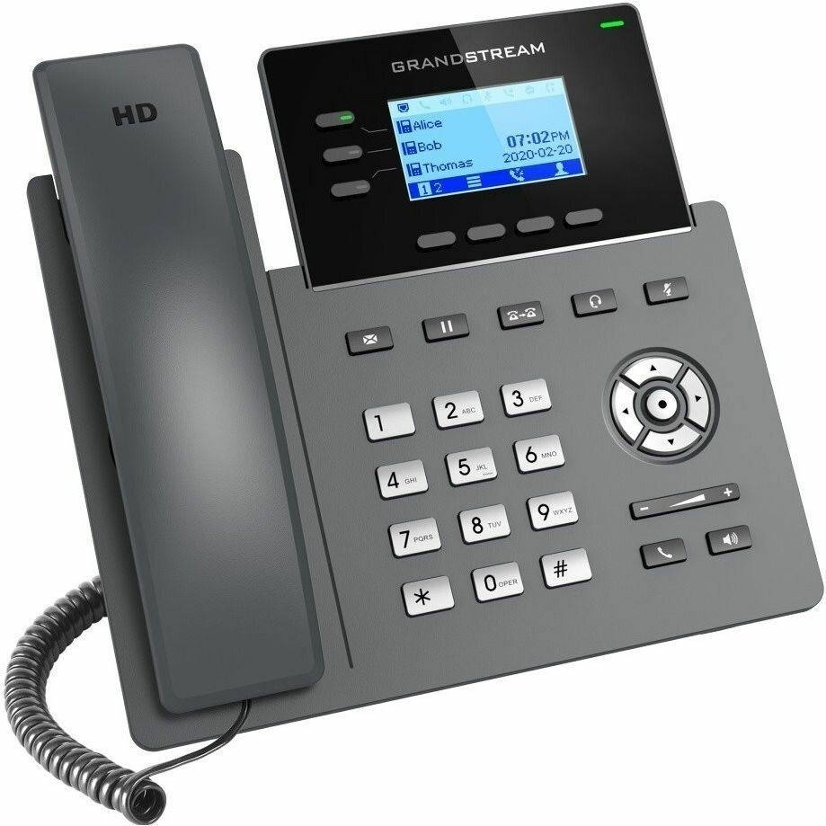 IP-телефон Grandstream GRP2603 чёрный для офисной телефонии
