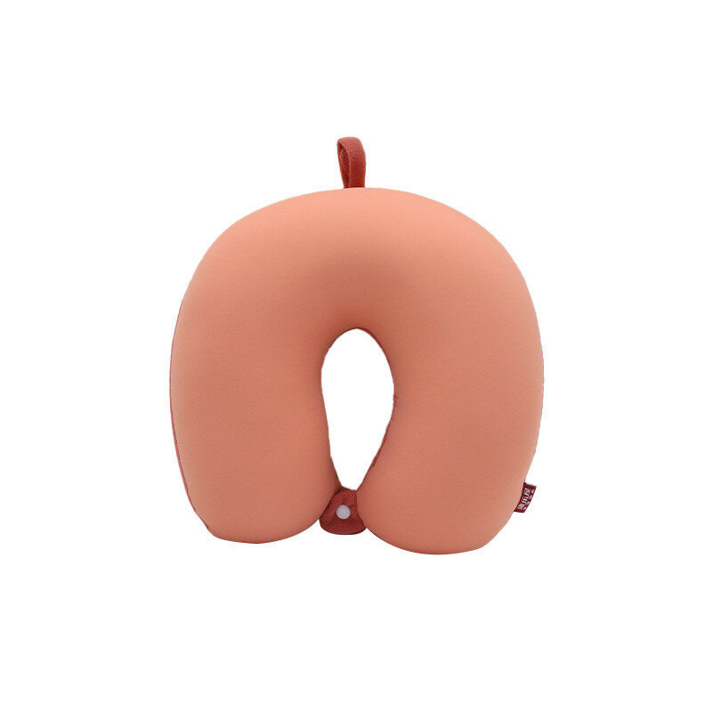 Подушка шея из пенополиуретана modern foam bead with soft touch fabric for office and flight оранжевый