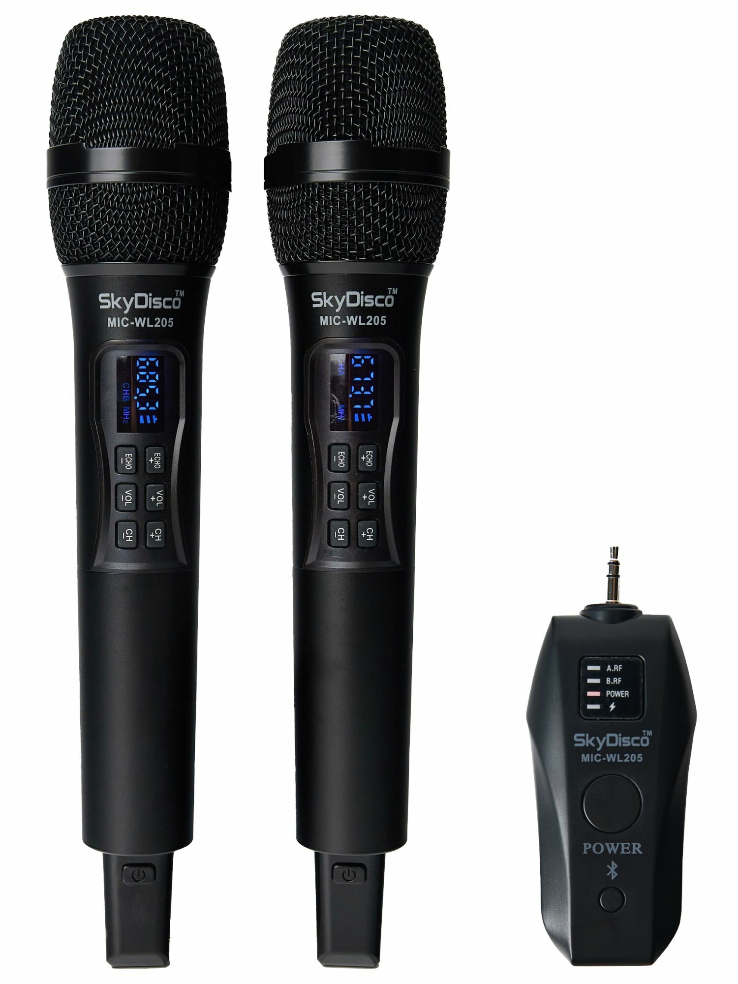 Беспроводные микрофоны с радиоприемником и Bluetooth SkyDisco Mic-WL205