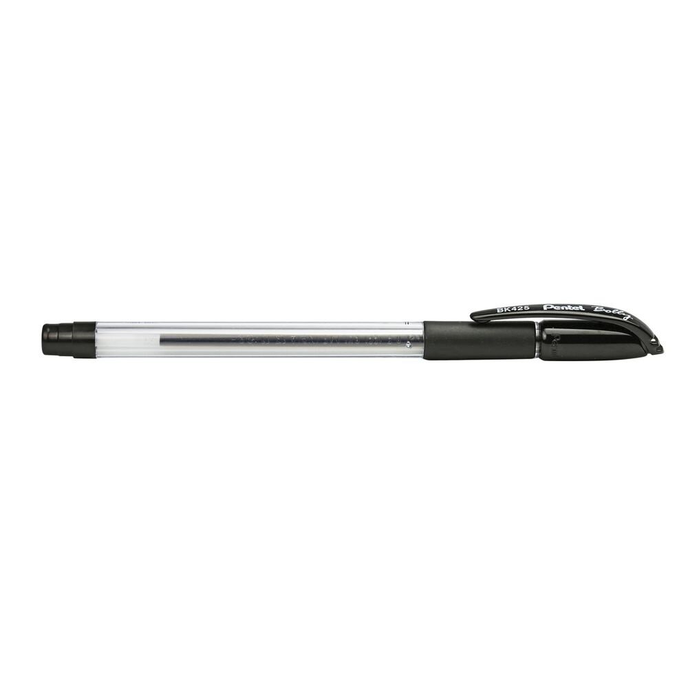 Ручки шариковые Pentel "Bolly", диаметр 0,5 мм, Черная, 12 шт