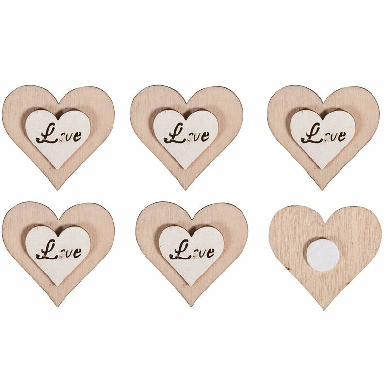 Декоративные элементы EFCO "Love", 70 мм, 8 шт