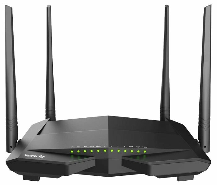 Двухдиапазонный Wi-Fi гигабитный VDSL/ADSL модем-маршрутизатор AX1500, 2,4/5 ГГц, до 1501 Мбит/с Tenda V15