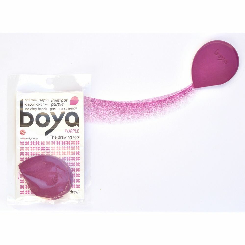 Пастель BOYA d.o.o. Восковая, для рисования, пурпурный мелок