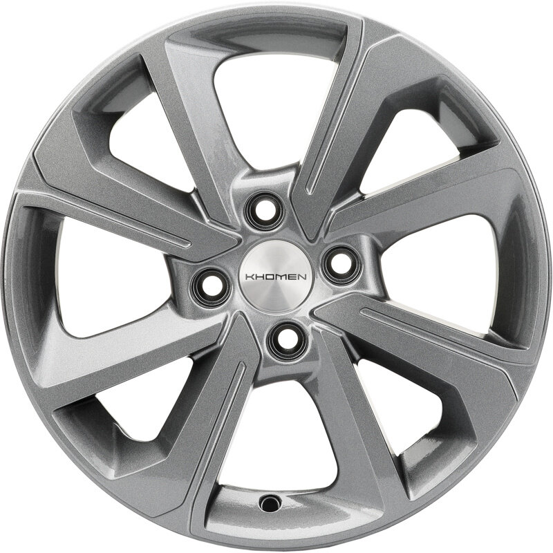 Литой колесный диск Khomen Wheels KHW1501 (Vesta) 6x15/4x100 ET50 D60,1 Gray