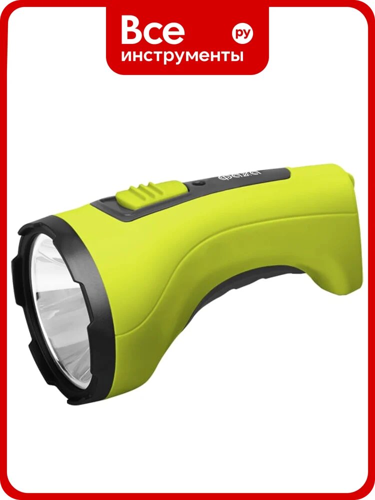 Фонарь ФАZА AccuF2-L5W-gn, 185 лм, 5Вт, ABS-пластик, черный/зеленый