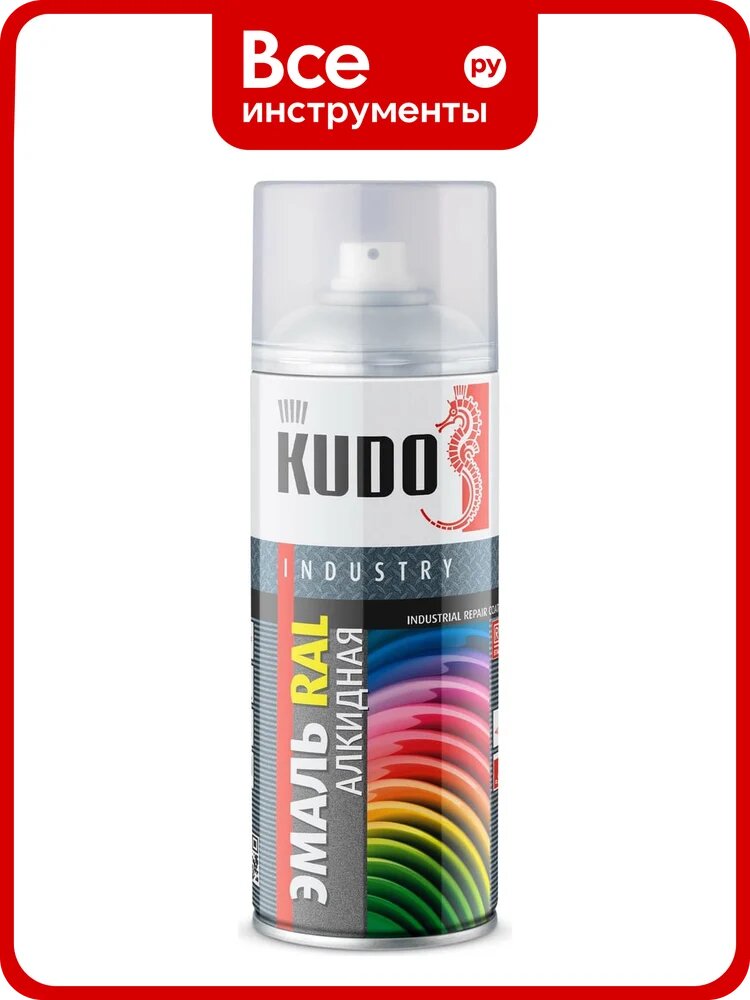 Эмаль универсальная KUDO RAL 9003 сигнальный белый KU-09003, окраски предварительно