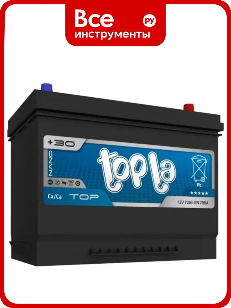 Автомобильный аккумулятор TAB Topla top 6ст-70.0 яп. ст/бортик 118870