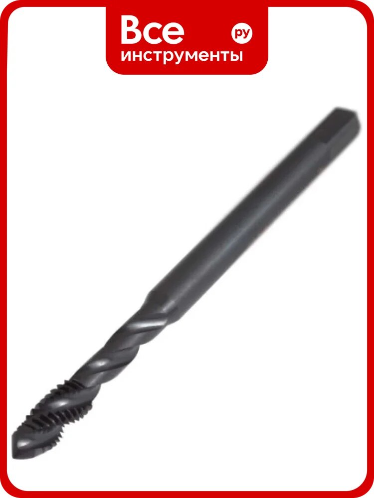 Метчик точинтех м/р М8,0x1,25 Р6М5/М2 DIN371 BLACK OXIDE, с винтовой канавкой tn40066, высококачественной