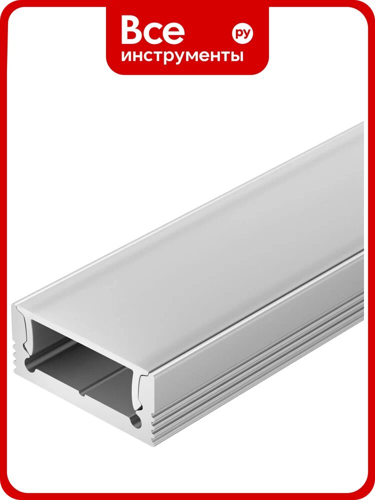 Профиль Arlight SL-SLIM-H7-3000 ANOD 3 м – накладной алюминиевый профиль серебряный с защитой от влаги и пыли