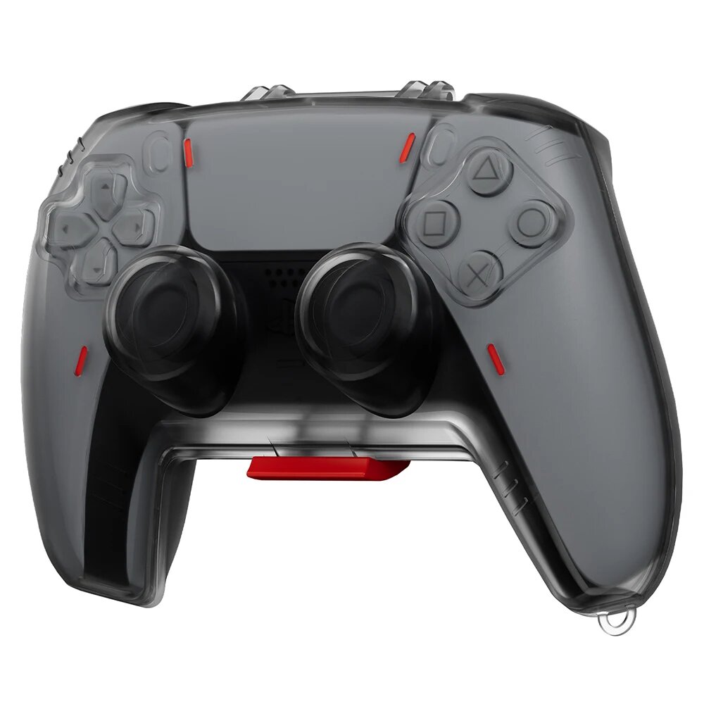 Прозрачный чехол из поликарбоната для контроллера PS5 DualSense Pitch black