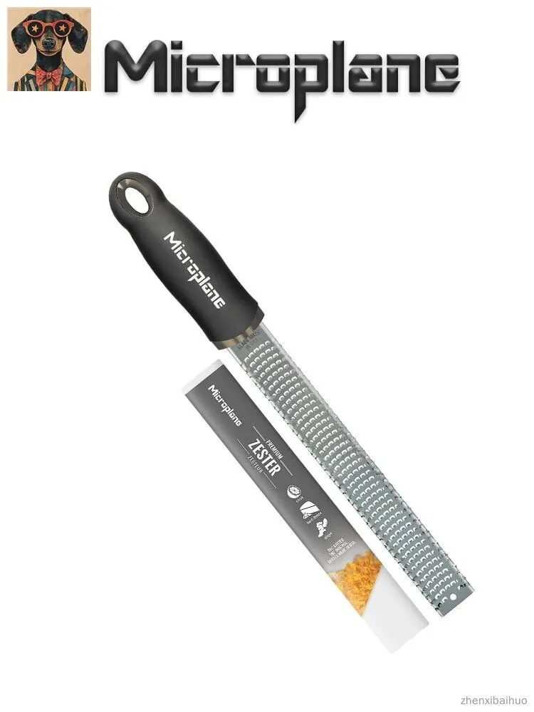 Microplane Судок для терки, Терка узкая для шоколада, сыра, цедры с ручкой,