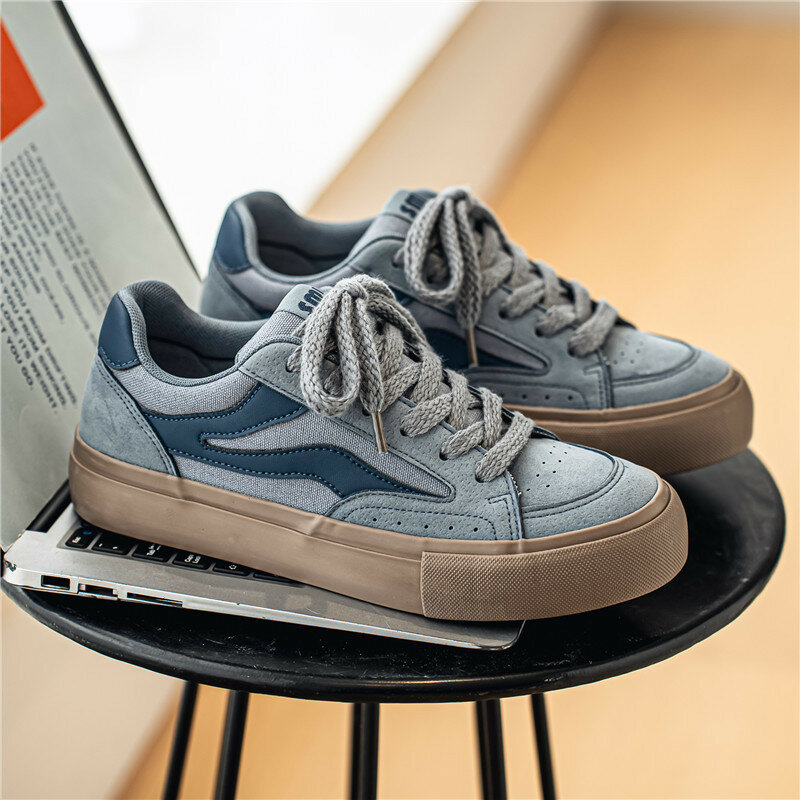 JYL Мужские туфли Для водителей Легкие Элегантные Замша/gray blue