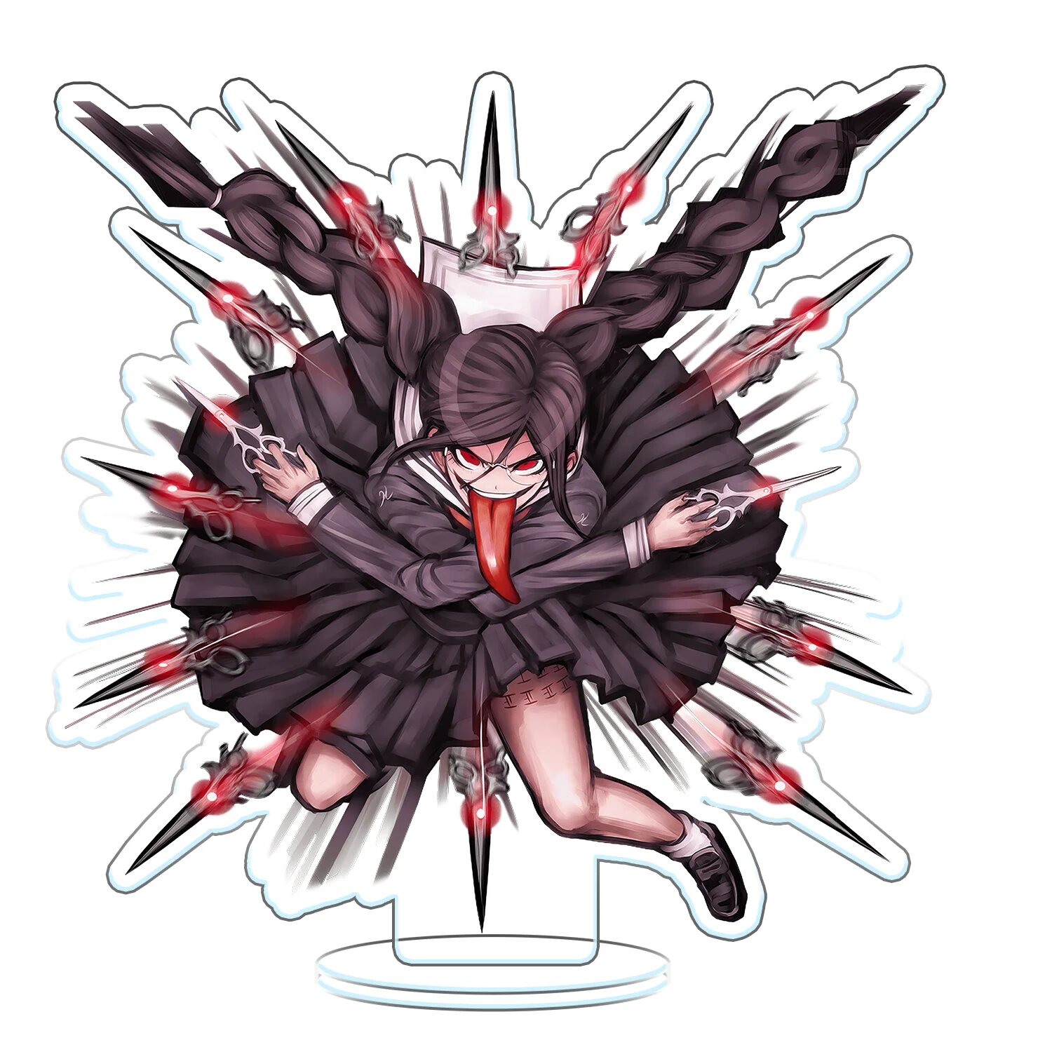 Фигурки keeppley Danganronpa 1 пиксельный стиль Черный, YKLA-01677, 4cm