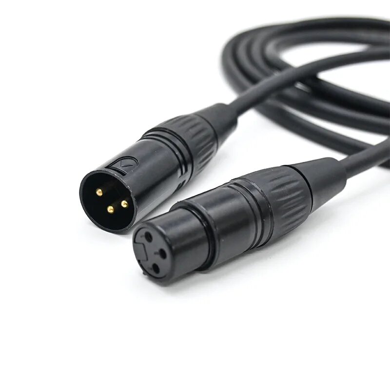 XLR кабель DMX 22awg, 15m, золотистый
