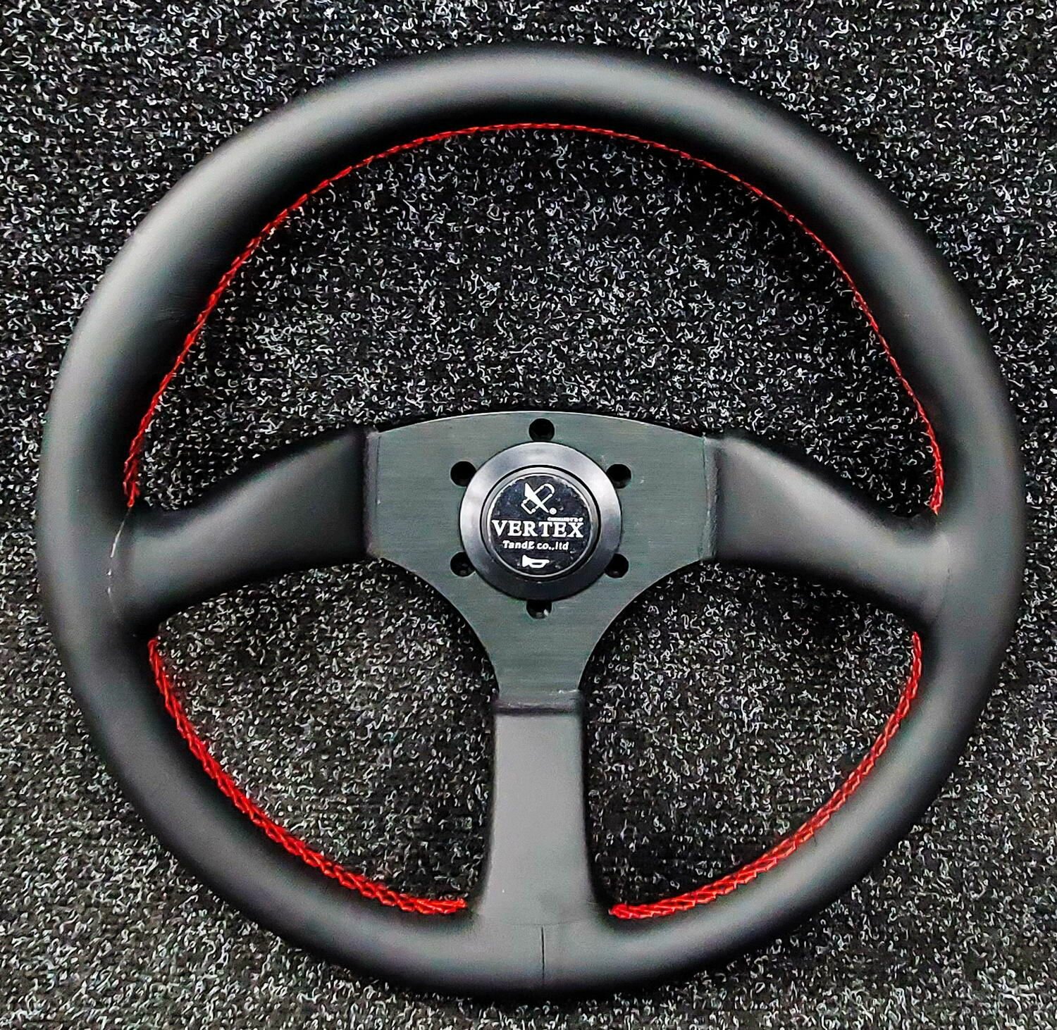 Руль Vertex с выносом Lite 350мм кожа