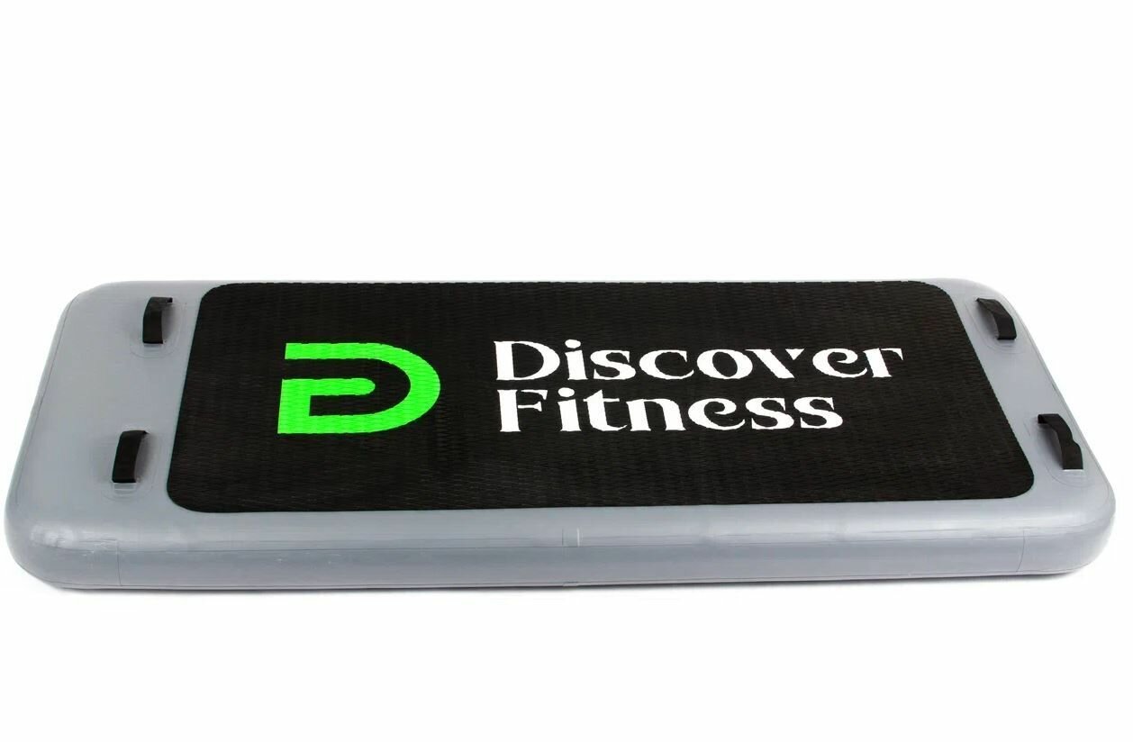 Надувной плот для аквафитнеса Discover Fitness 200х90х15 см, цвет серый