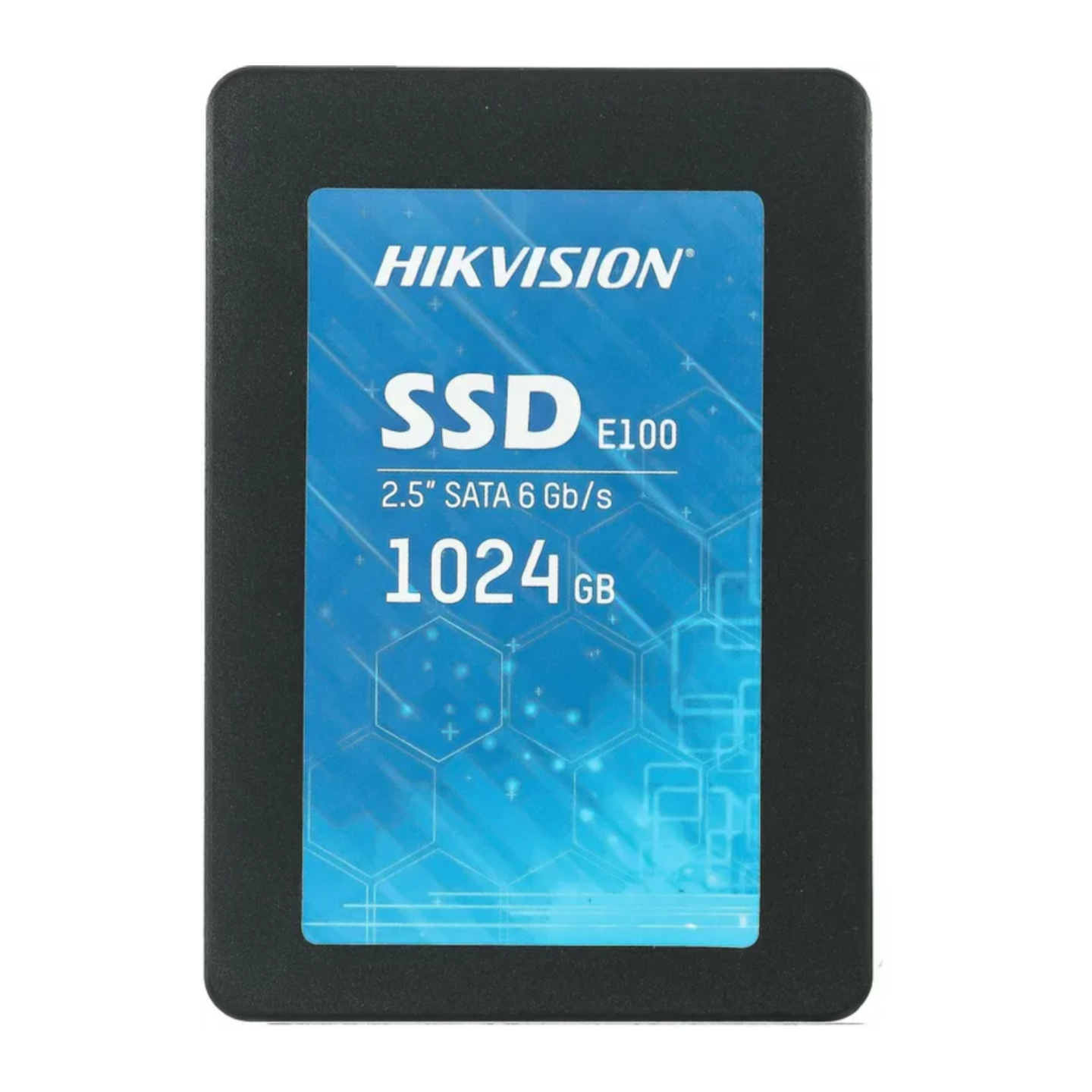 SSD-накопитель Hikvision HS-SSD-E100, 1 Tб, 2.5", SATA III (до 6 Гбит/с), TRIM, черный